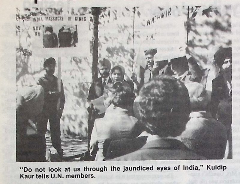 “Do not look at us through the jaundiced eyes of India,” Kuldip Kaur ...