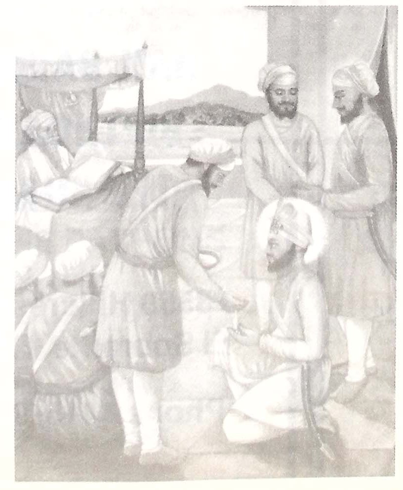 DiscipleGuru Being Administered Amrit (Holy Nectar) By The Five Beloved ...