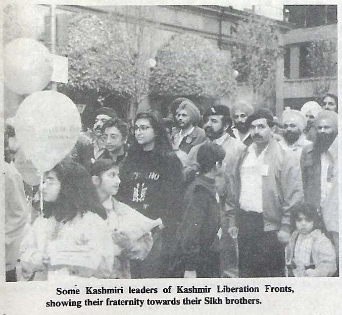 Some Kashmiri leaders of Kashmir Liberation Fronts, showing their ...